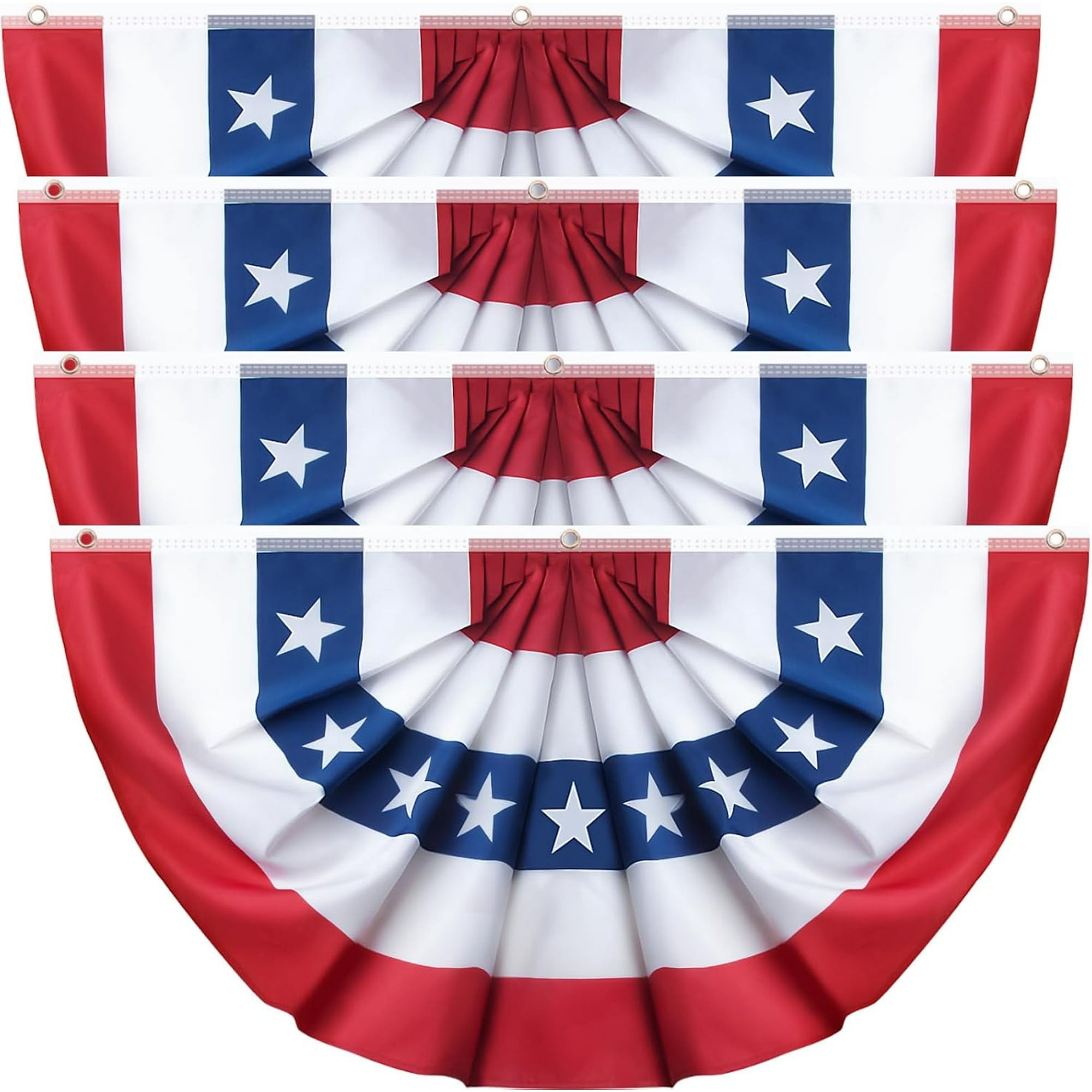 2x4 Ft American Bunting Flags for Outside, 4th of July Outdoor ...