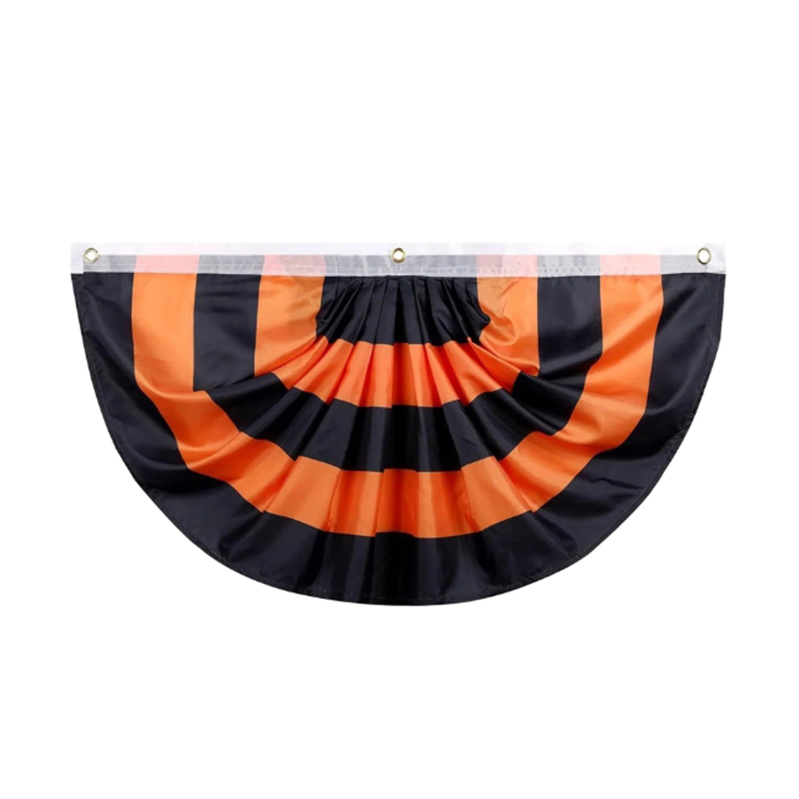 2x4 Ft Fall Pleated Fan Flag Bunting for Outside Garden, Halloween Half ...