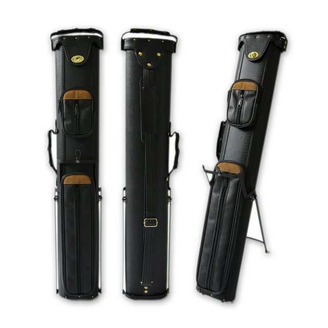 2x4 Hard Pool Cue Case 2B4S Billiard Stick Carrying Cue Case with Stand ...