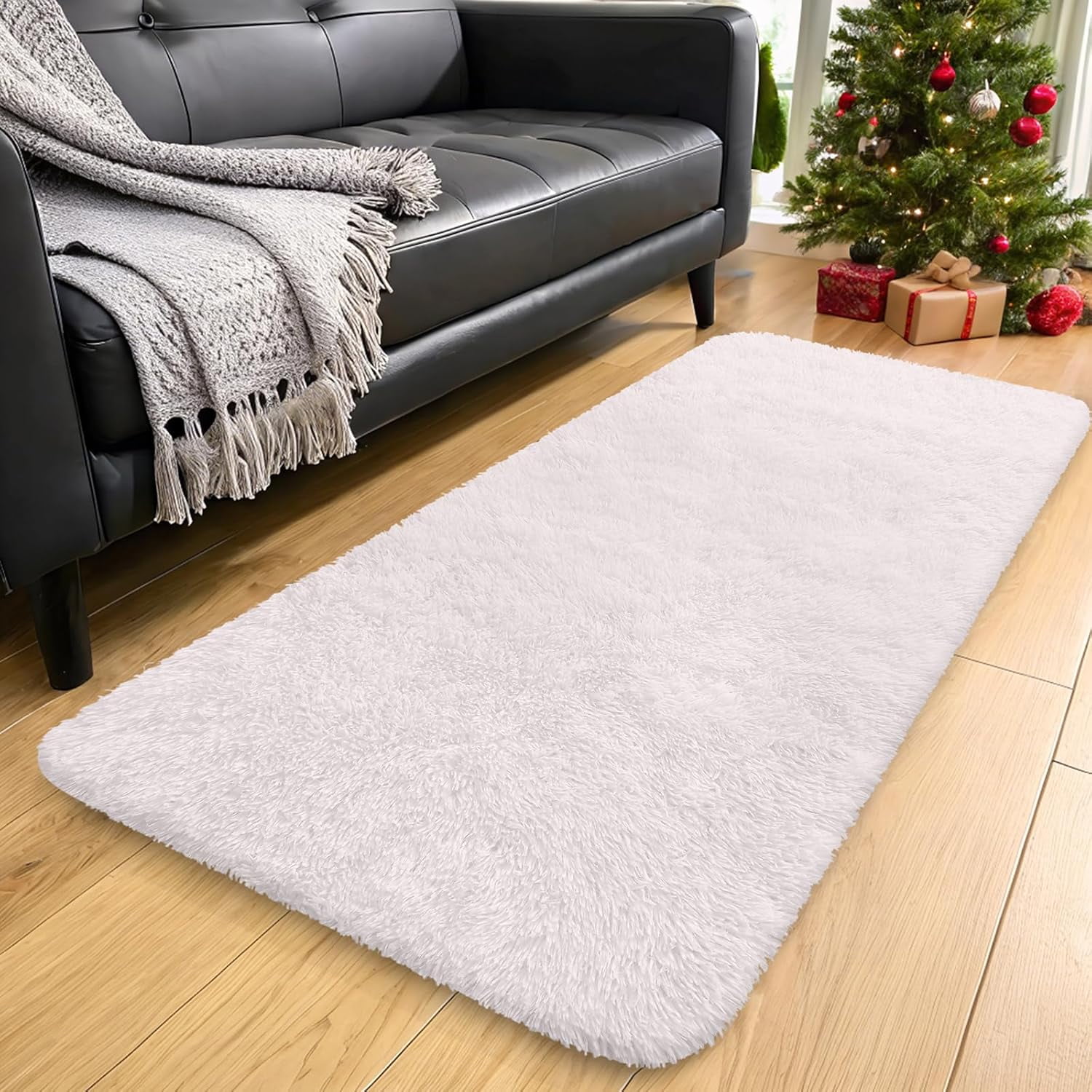 2x4 Machine Washable Runner Rugs for Hallway, Soft Fluffy Shaggy ...