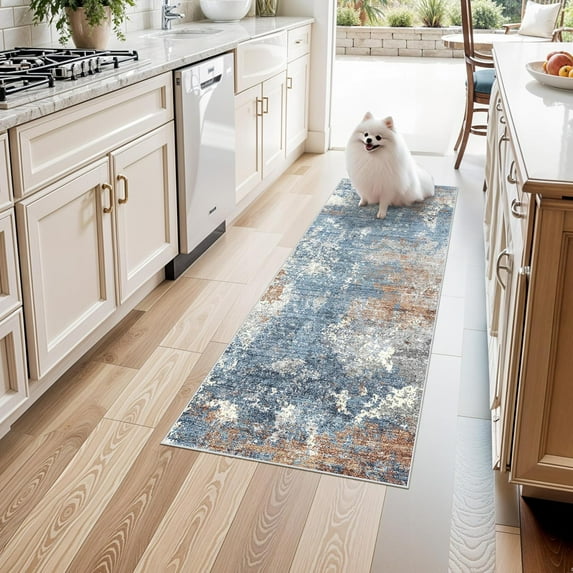 2x4 Runner Rug Washable Non-Slip – Small Throw Rug for Kitchen Floor ...