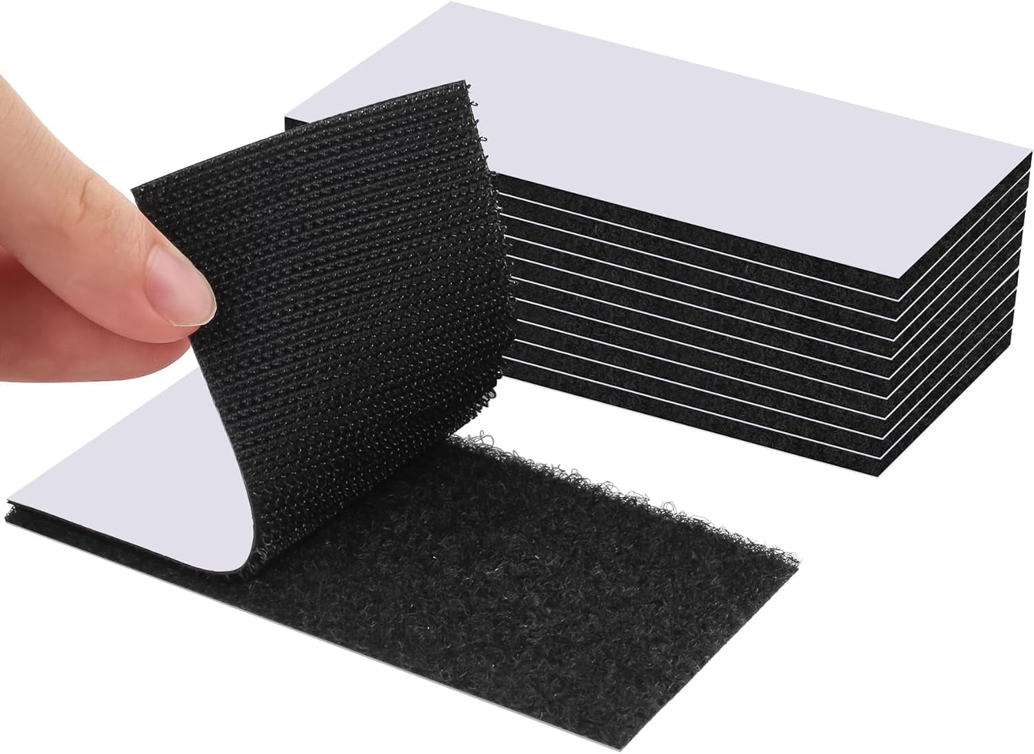 2x4 inch Hook and Loop Strips with Adhesive, Nylon Heavy Duty Hook and ...