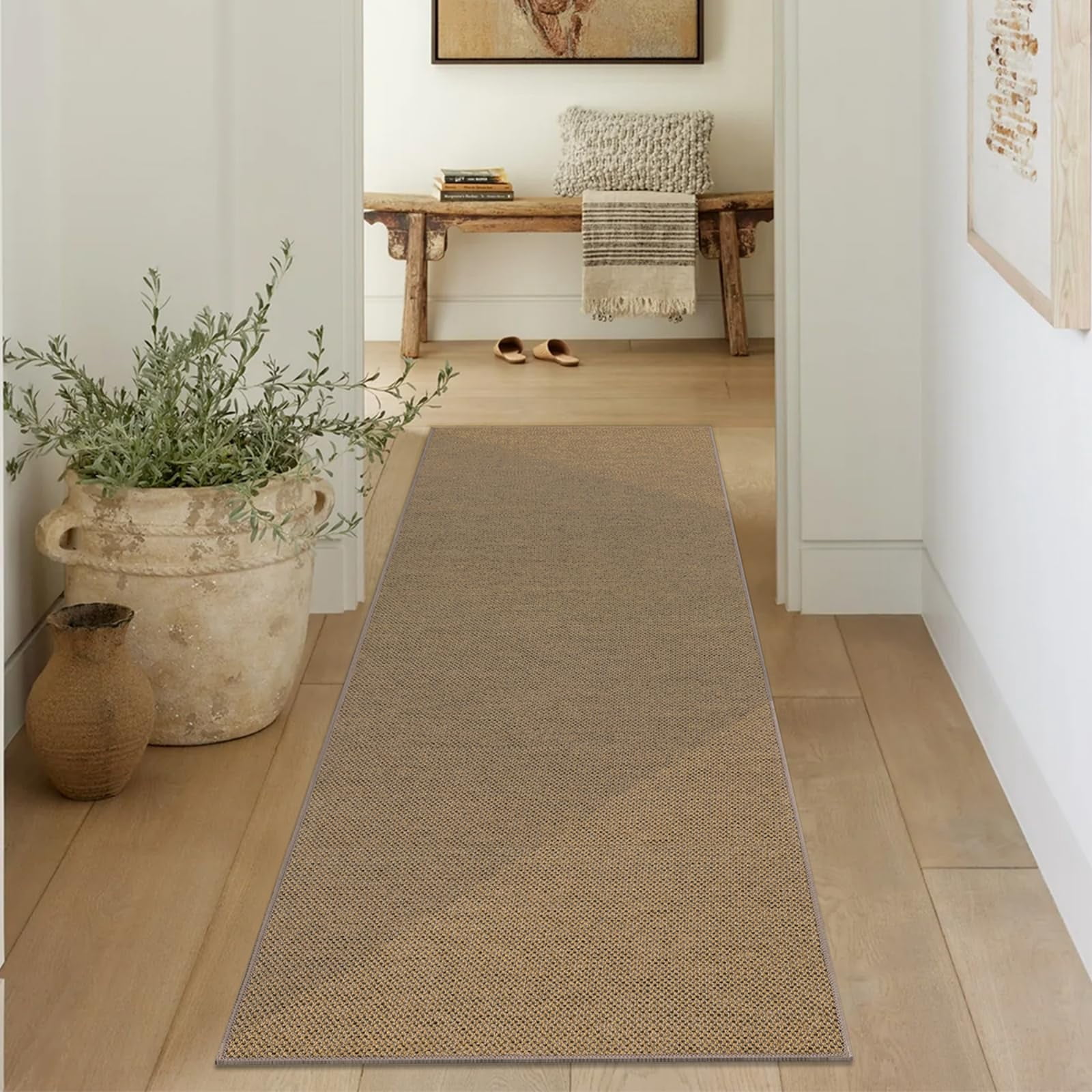 2x5 Ft Washable Runner Rug Non Slip Low Pile Thin Durable Farmhouse For ...