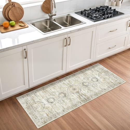 2x5 Rug Runner Washable for Entryway, Soft Bathroom Rugs with Non-Slop ...
