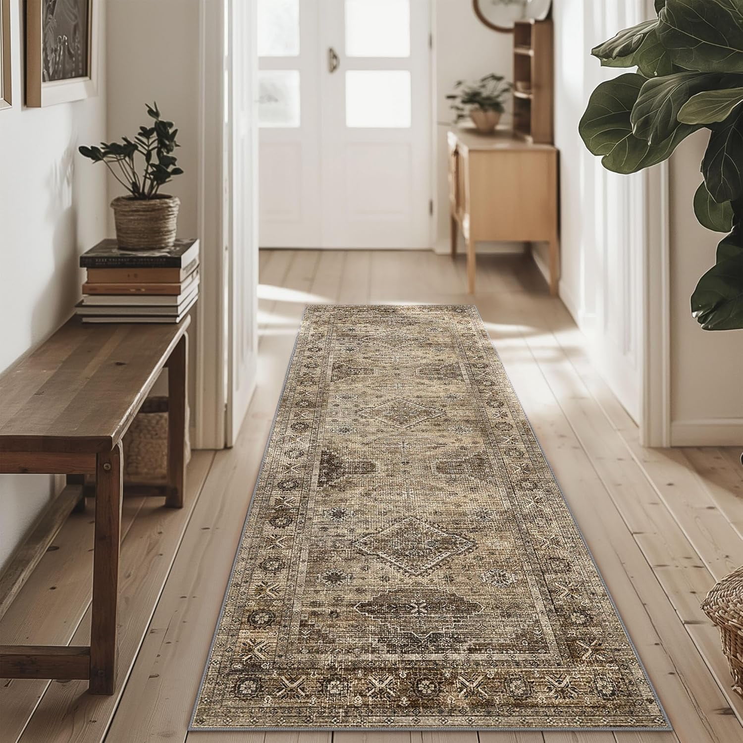 2x5 Washable Runner Rug Non Slip for Hallway Kitchen Bedroom, Machine ...