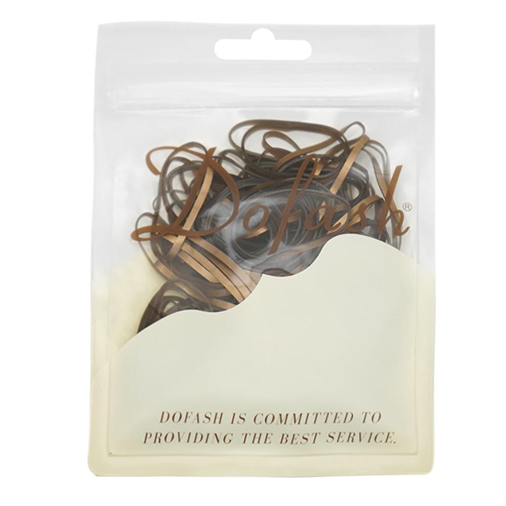 2x50mm Anti-Aging Rose Gold Rubber Band for Women's hair (150 Pieces in ...