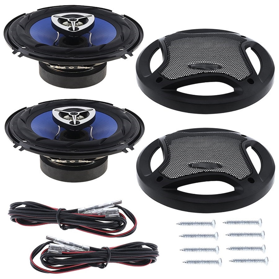 2x6.5'' Full Range Frequency HiFi Coaxial Speaker Car Door Audio Stereo ...