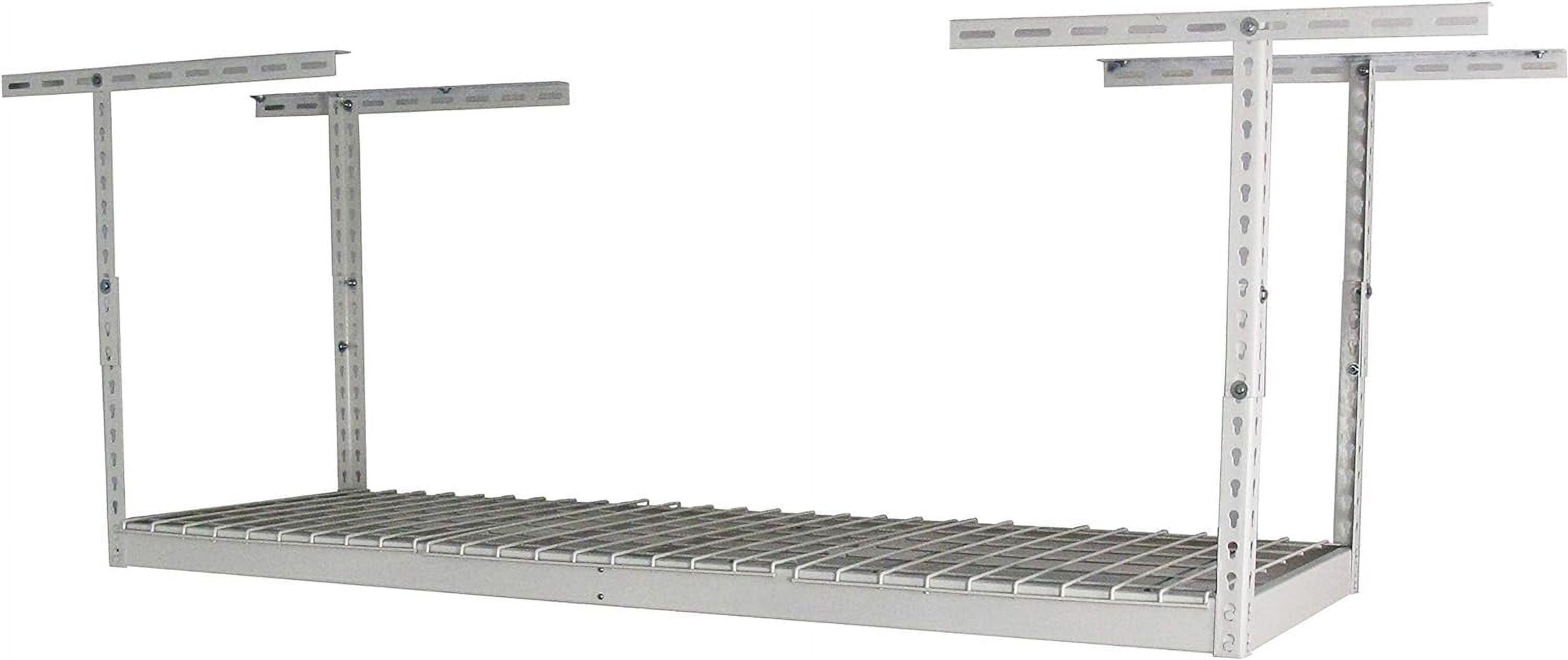 2x6 Adjustable Overhead Garage Storage Rack, Heavy-Duty Steel Overhead ...