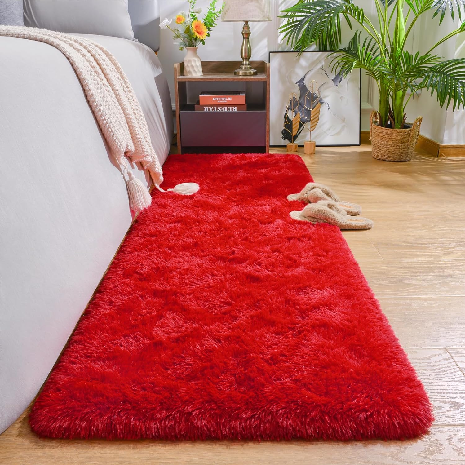 2x6 Feet Soft Runner Rugs for Bedroom Plush Fluffy Rug, Shag Furry Area ...