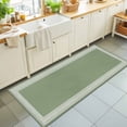 2x6 Gray Green Vintage Runner Rug for Hallway, Washable Non Slip Low ...