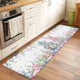 2x6 Kitchen Runner Rug, Gnomes Easter Non-Skid Rubber Backing Large ...
