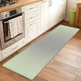 2x6 Kitchen Runner Rug, Light Green Grey Ombre Non-Skid Rubber Backing ...