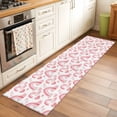 2x6 Kitchen Runner Rug, Valentine's Day Non-Skid Rubber Backing Large ...