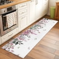 2x6 Kitchen Runner Rug, Vintage Red Green Non-Skid Rubber Backing Large ...