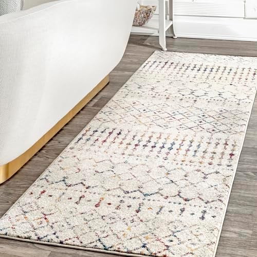 2x6 Moroccan Blythe Area Rug, Light Multicolor, Faded Bohemian Design ...