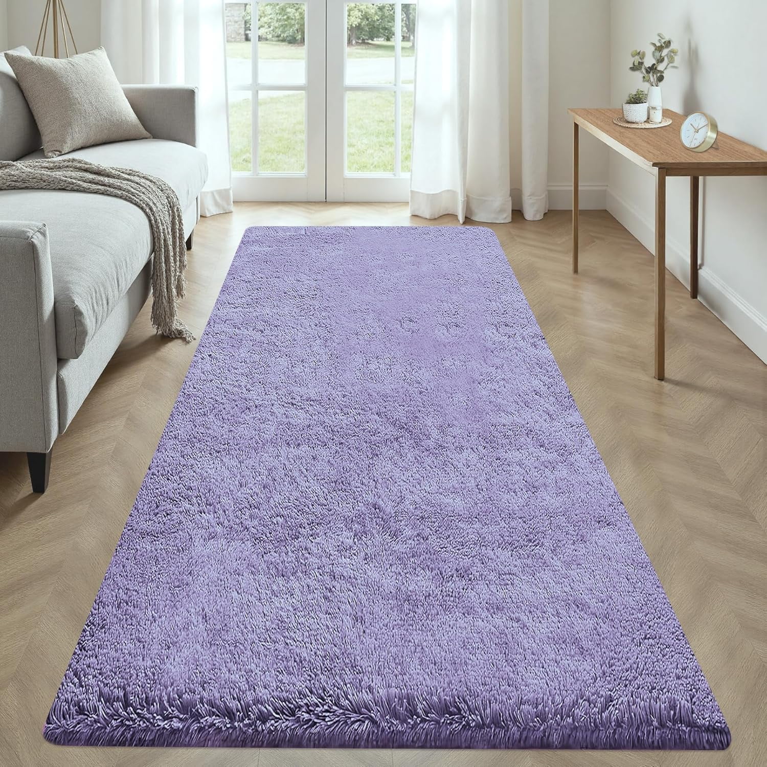 2x6 Runner Rug for Bedroom: Fluffy Shag Soft Washable Rugs Small Fuzzy ...