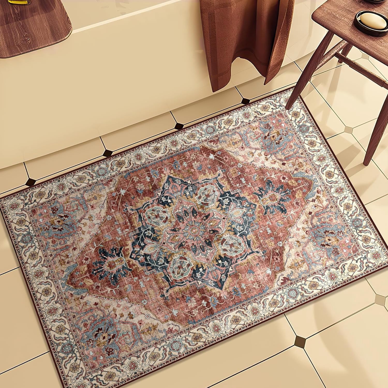 2x6 Runner Rug Non Slip Carpet Runners for Hallway 6ft Fall Runner Rugs ...