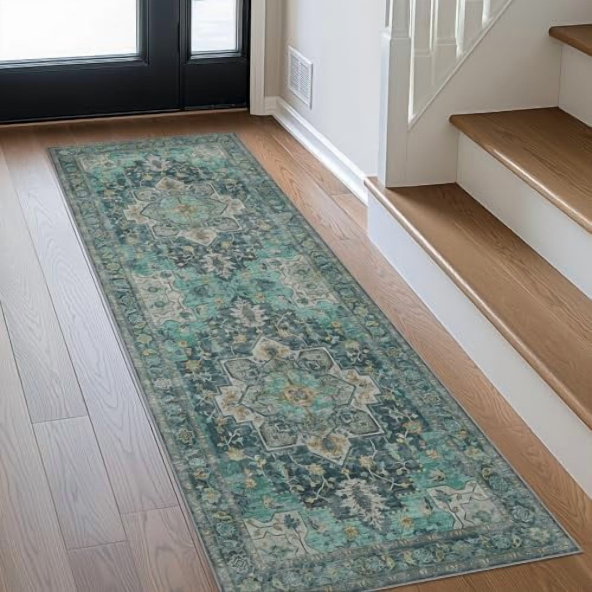 2x6 Runner Rugs for Hallway, Machine Washable Non Slip Vintage Rugs ...