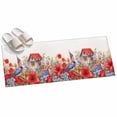 2x6 Washable Area Rugs,4th of July Blossom Flower Bird Flag Non-Slip ...