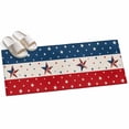 2x6 Washable Area Rugs,Patriotic Independence Day Red White Blue Stripe ...