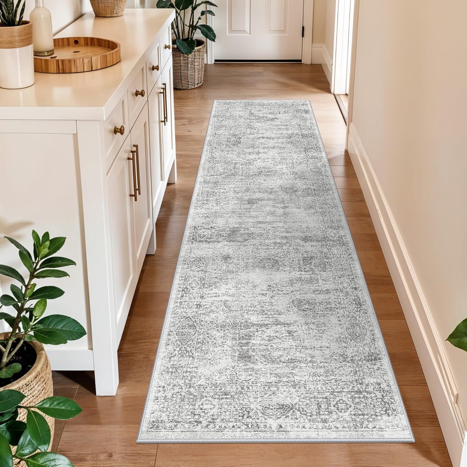 Runner Rug 2x8 Washable Hallway: Non Slip Kitchen Runners with Rubber ...