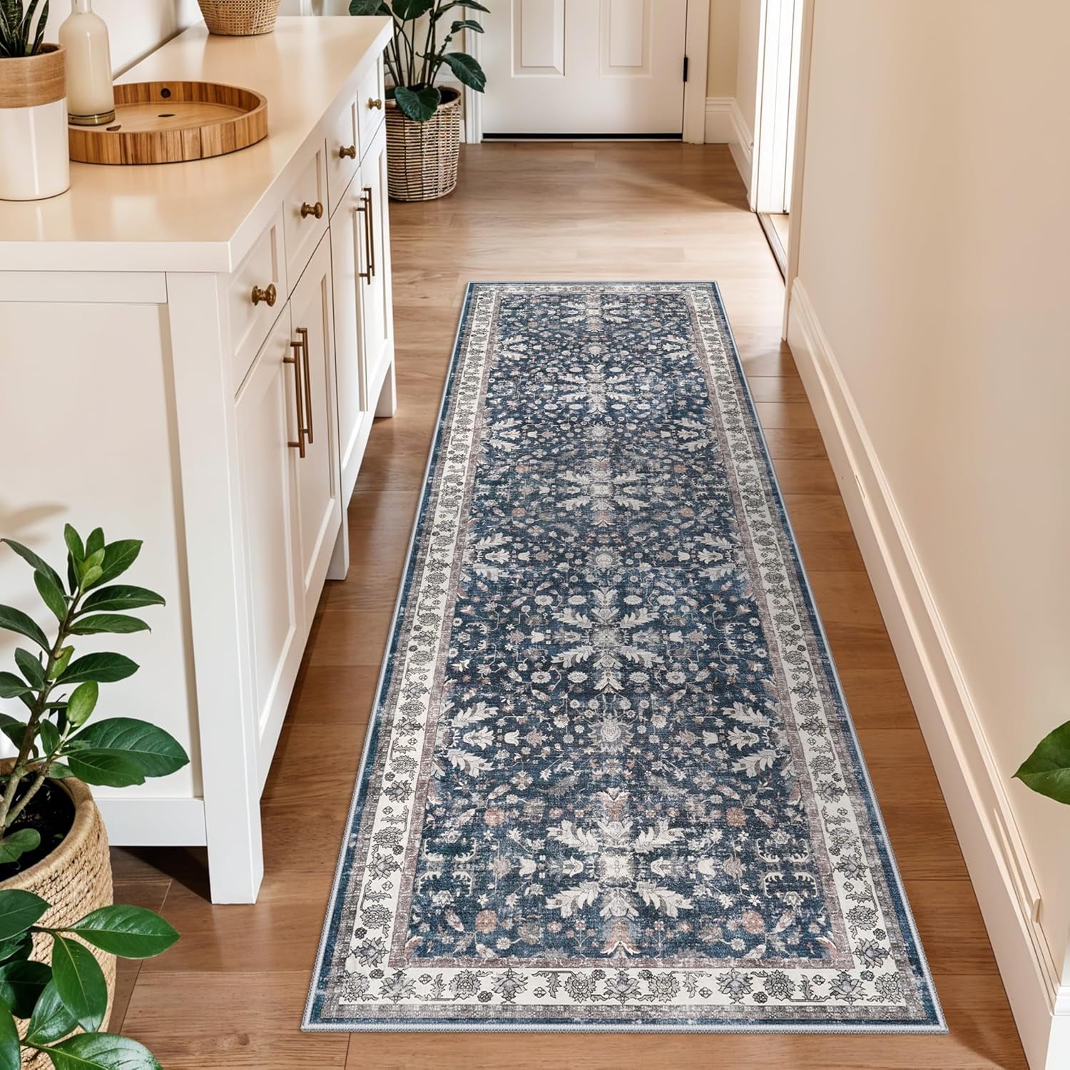 2x6ft Washable Hallway Carpet Runner – Non-Skid Floor Runner Rug for ...