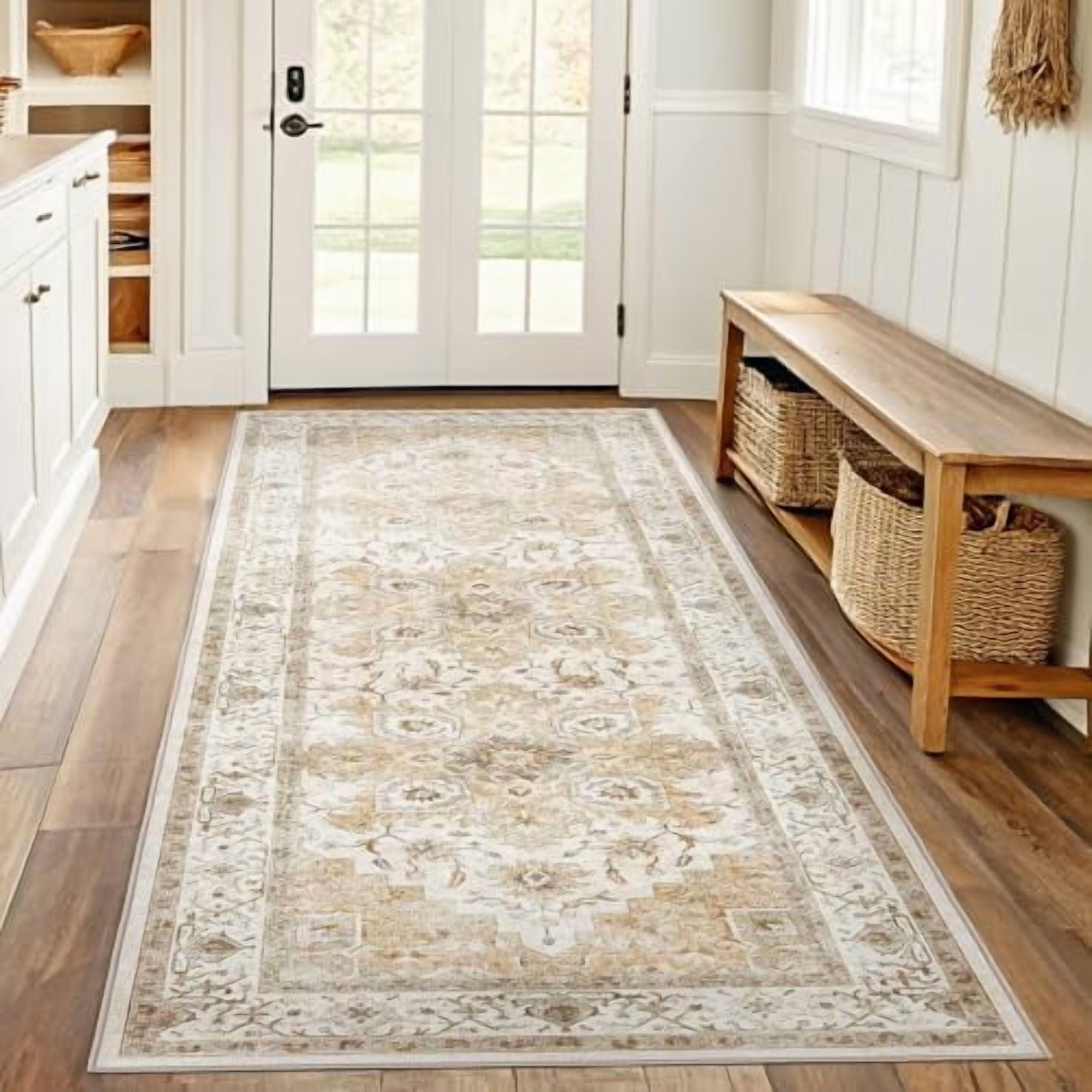 2x6 Washable Runner Rug, Low-Profile Kitchen Rugs with Non-Slip Backing ...