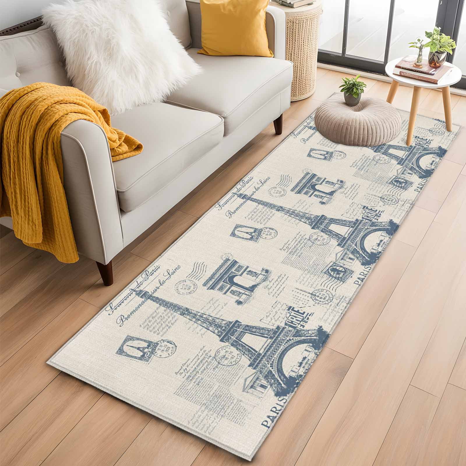 2x6 Washable Runner Rug, Vintage Art Non-Slip Hallway Runner for ...