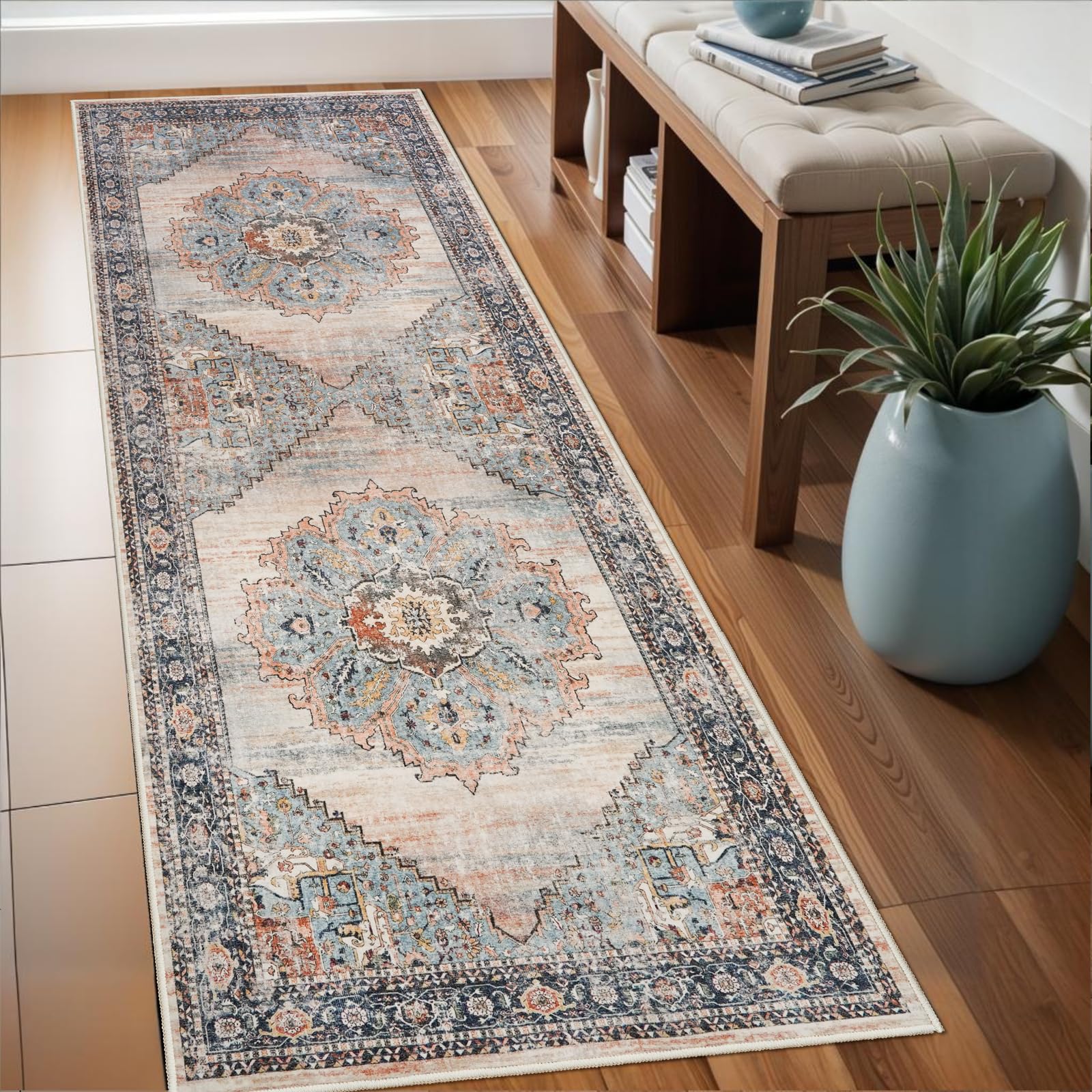 2x6 runner rug washable, non s kitchen mats for floors, hallway carpet ...