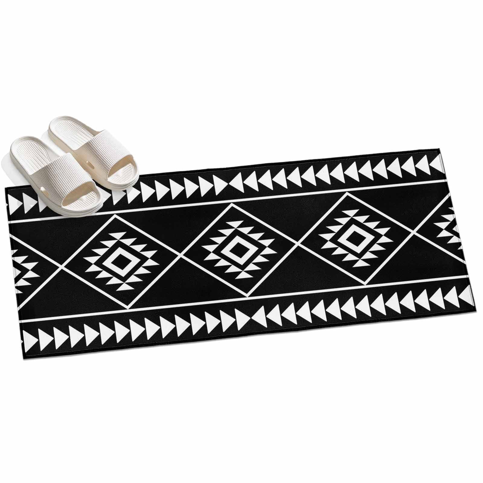 2x6ft Area Rug,Abstract Ethnic Geometric Art Washable Large Rugs Soft ...