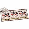 2x6ft Area Rug,Farm Funny Cow with Floral Washable Large Rugs Soft Non ...