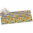 2x6ft Area Rug,Farm Sunflower Green Leaf Plant Washable Large Rugs Soft ...