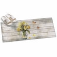2x6ft Area Rug,Pastoral Yellow Tulips Flower Washable Large Rugs Soft ...