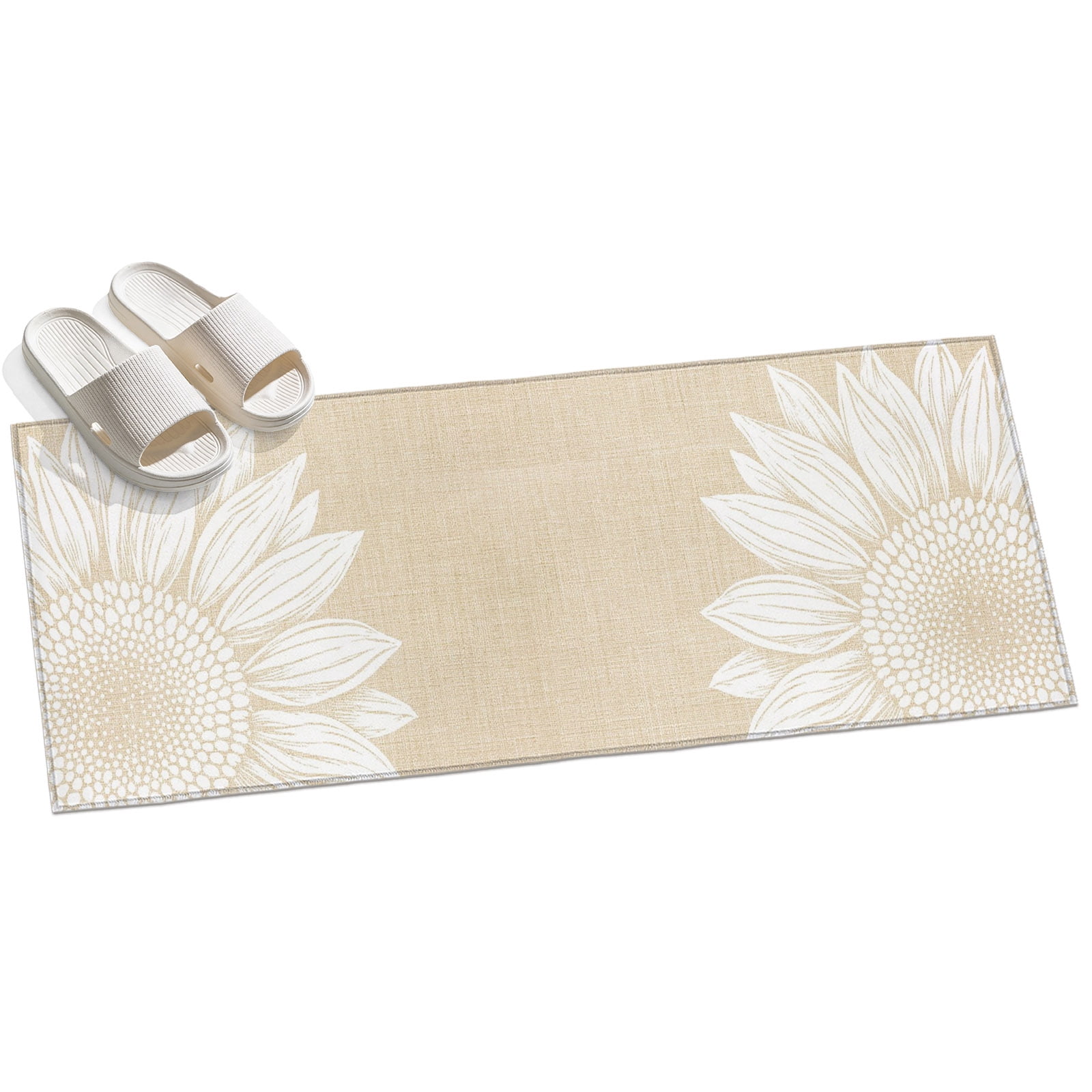 2x6ft Area Rug,Summer Farm Sunflowers Washable Large Rugs Soft Non-Slip ...