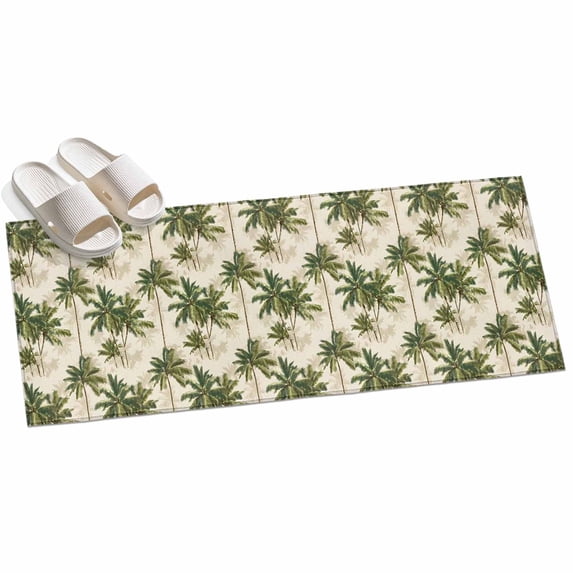2x6ft Area Rug,Summer Tropical Tree Plant Washable Large Rugs Soft Non ...