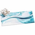 2x6ft Area Rug,Swirls Flowing Aquamarine Artwork Washable Large Rugs ...