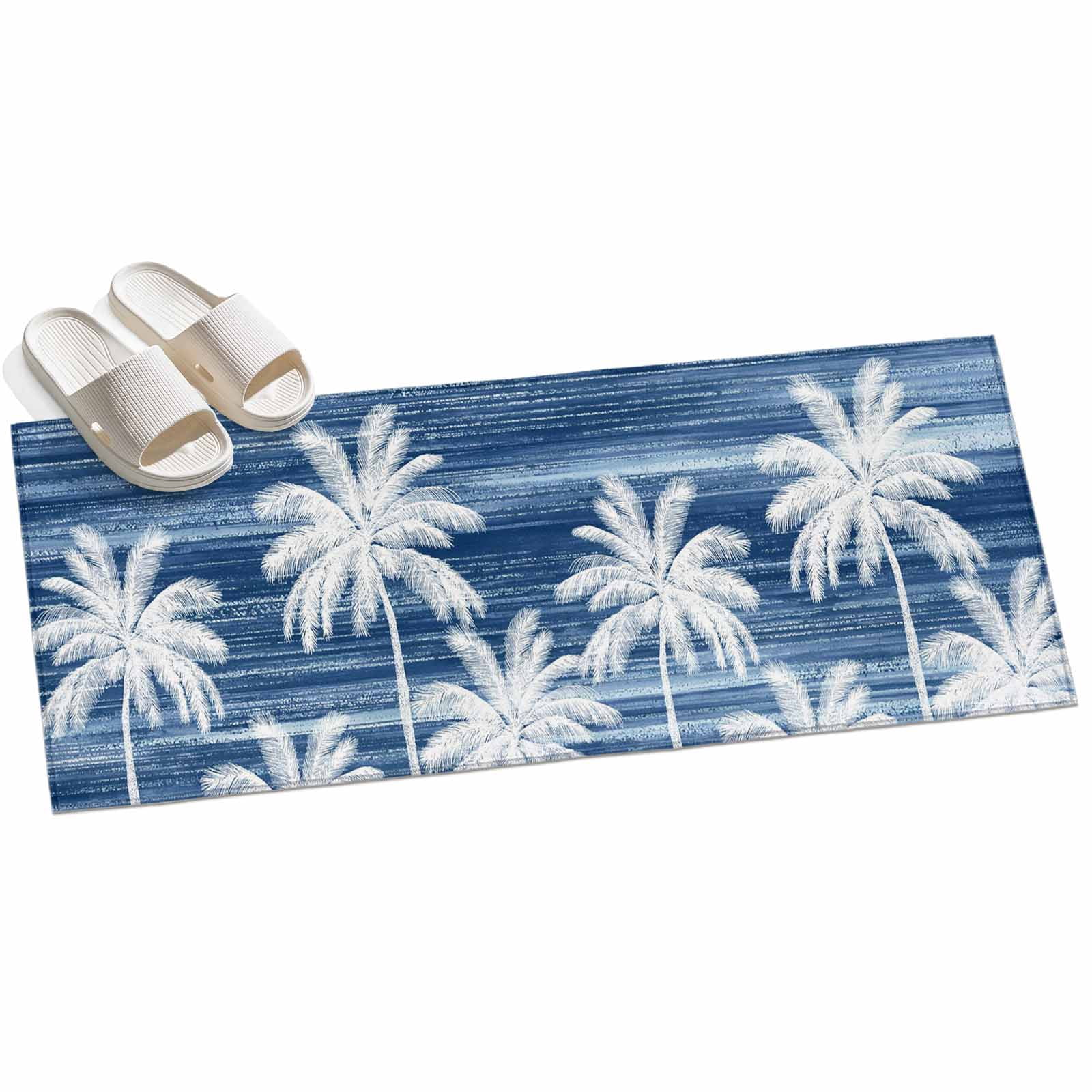 2x6ft Area Rug,Tropical Coconut Trees Silhouette Washable Large Rugs ...