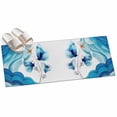 2x6ft Area Rug,Watercolor Flower Butterfly Washable Large Rugs Soft Non ...