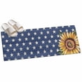 2x6ft Area Rug,Watercolor Sunflower Stars on Blue Washable Large Rugs ...
