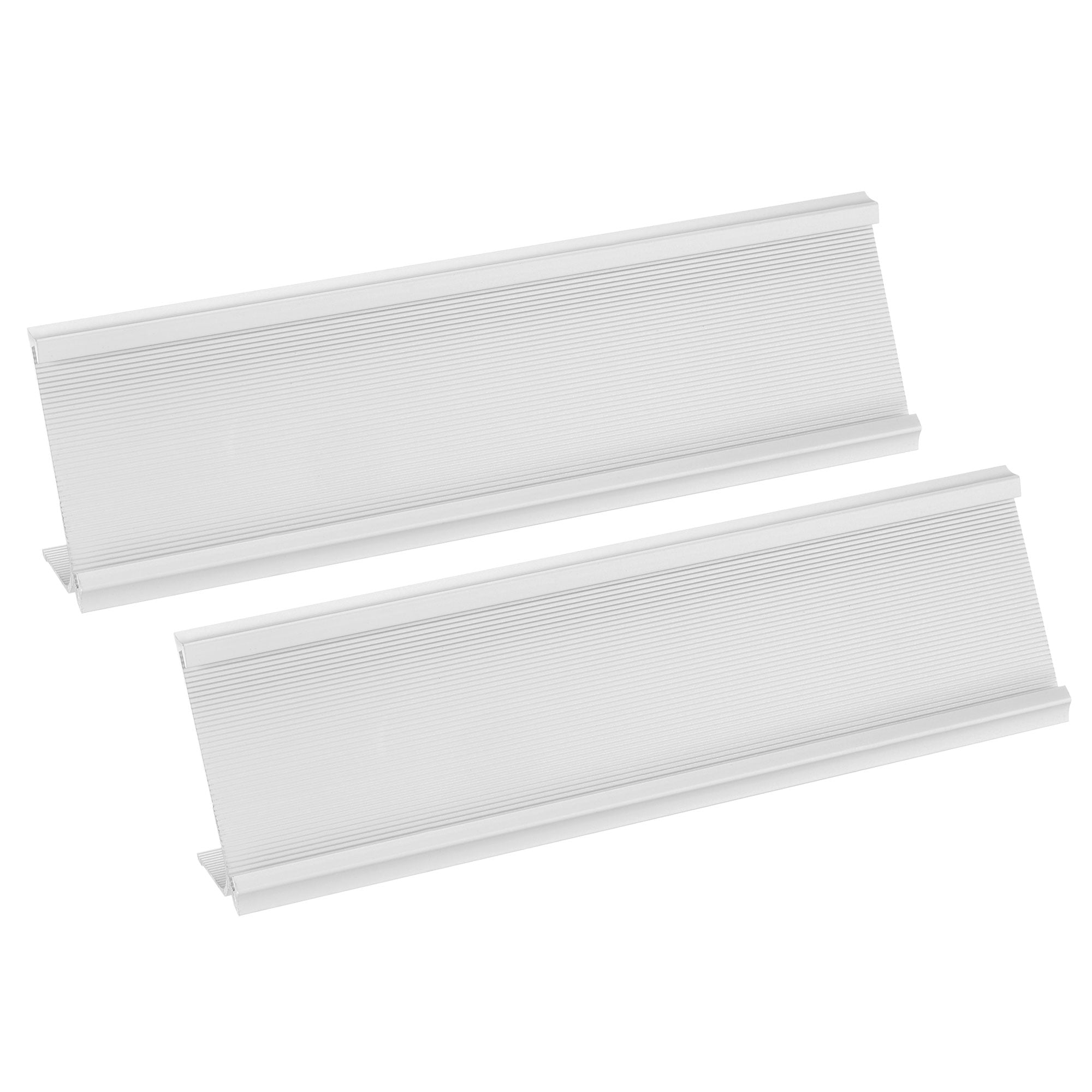 2x7.8inch Aluminum Name Plate Holder, 2 Pcs L Type for Desk Sign Holder ...