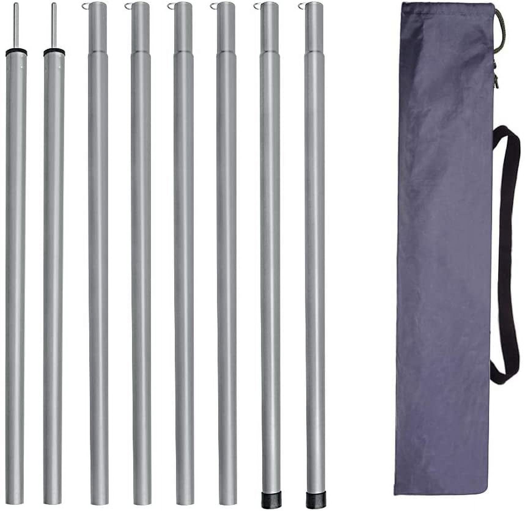 Lostye Iron Adjustable 79'' Tent Poles - Walmart.com