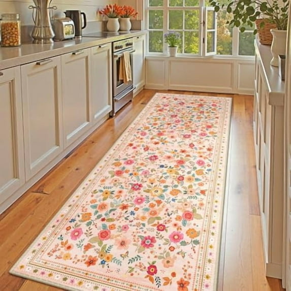2x8 Area Rugs for Living Room Vacuum-Friendly Machine Washable Area Rug ...