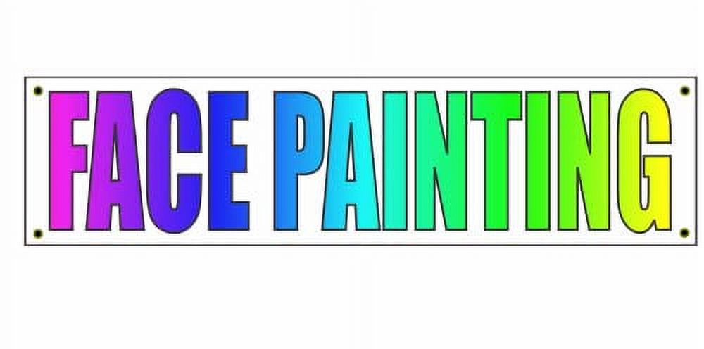 2x8 Face Painting Banner Sign 24x96 - Walmart.com