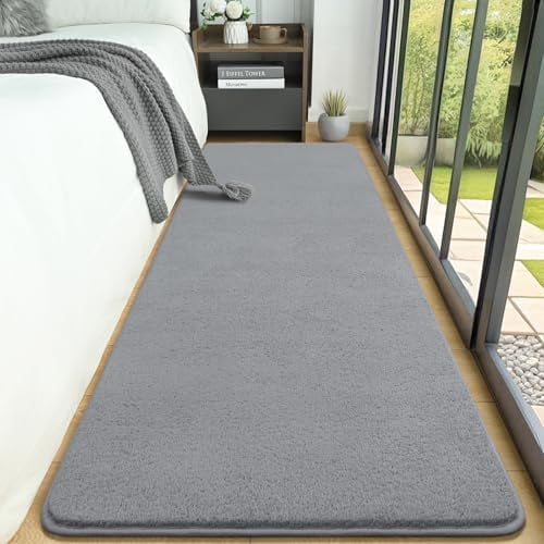 2x8 Feet Shag Runner Rug for Hallways, Washable Rugs with Memory Foam ...