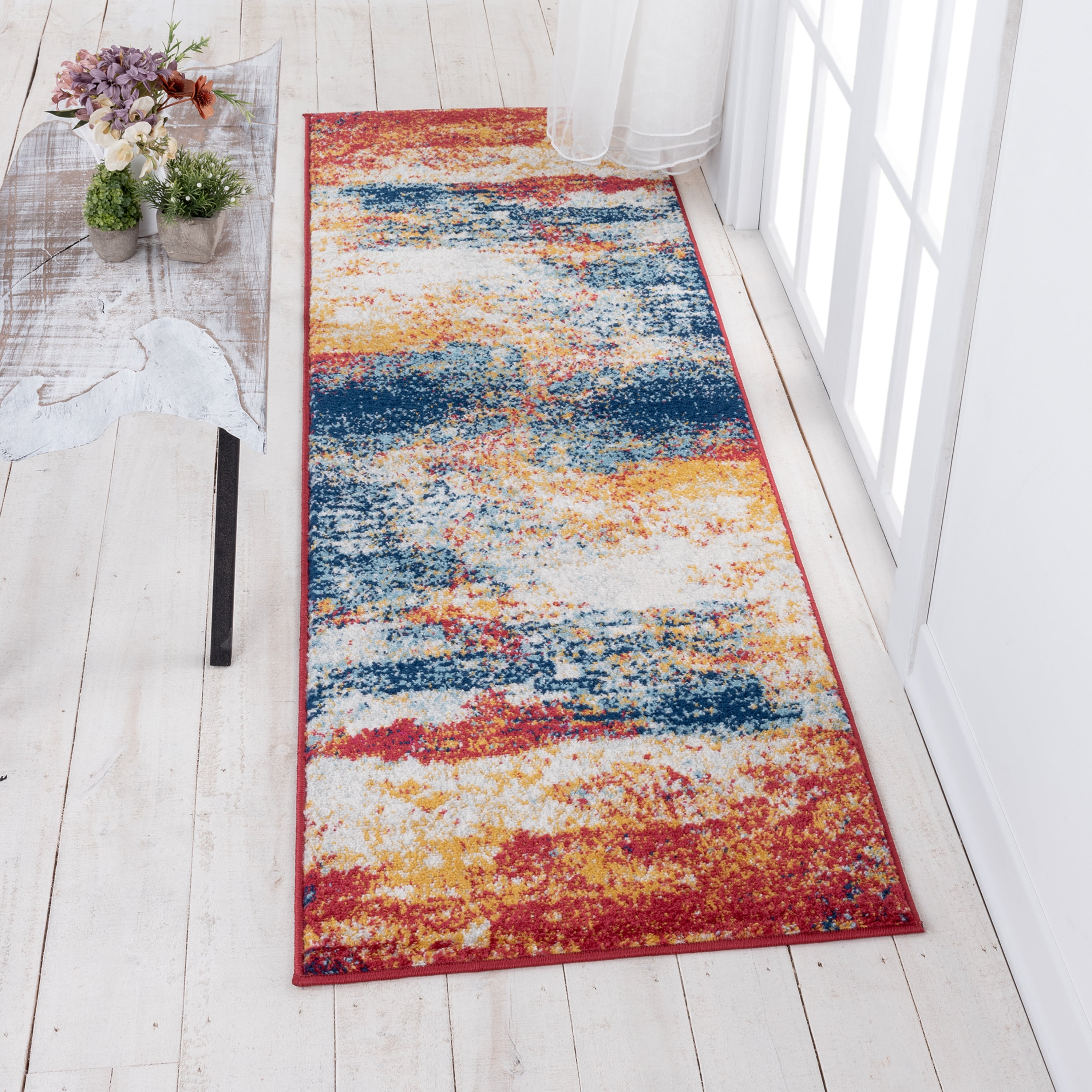 Multi-Color Runner Rugs - Indoor Hallway Rug - Walmart.com