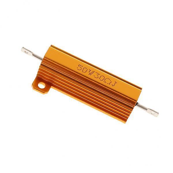 2xGold Aluminum Shell resistor RX24 50W High Power Resistor For LED ...