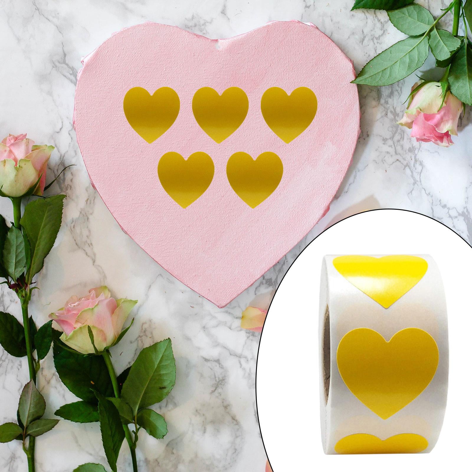 2xHeart Stickers Decorative Stickers 500Pcs Valentines Day Decor Cards ...