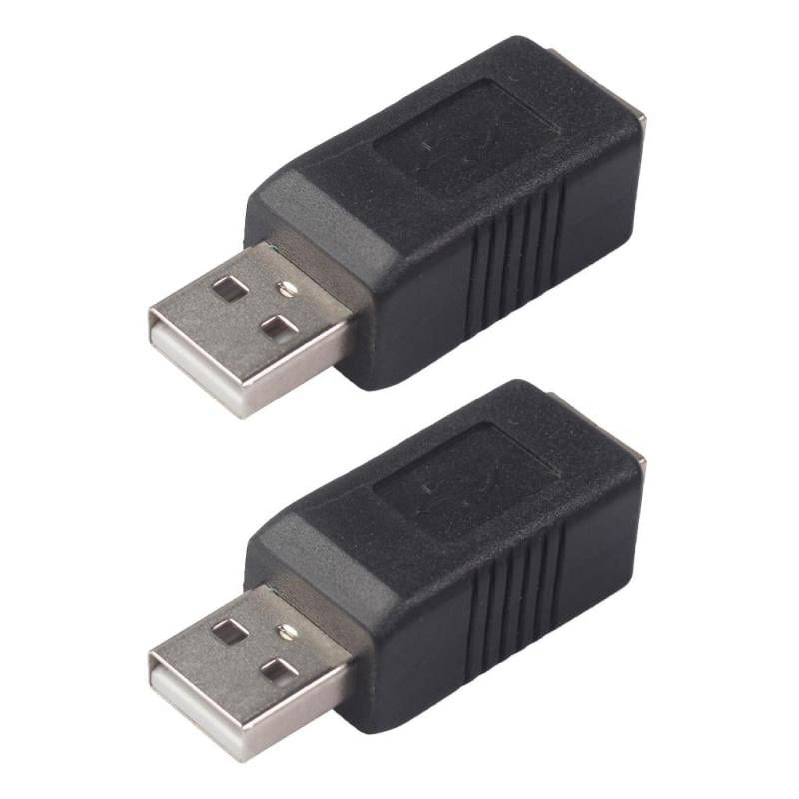 2xUSB Printer Port Type A Male USB Type B Female Connector Adapter ...