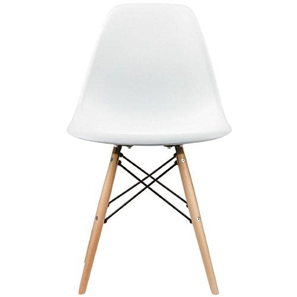 2xhome - DSW Molded Plastic Shell Bedroom Dining Side Ray Chair with ...