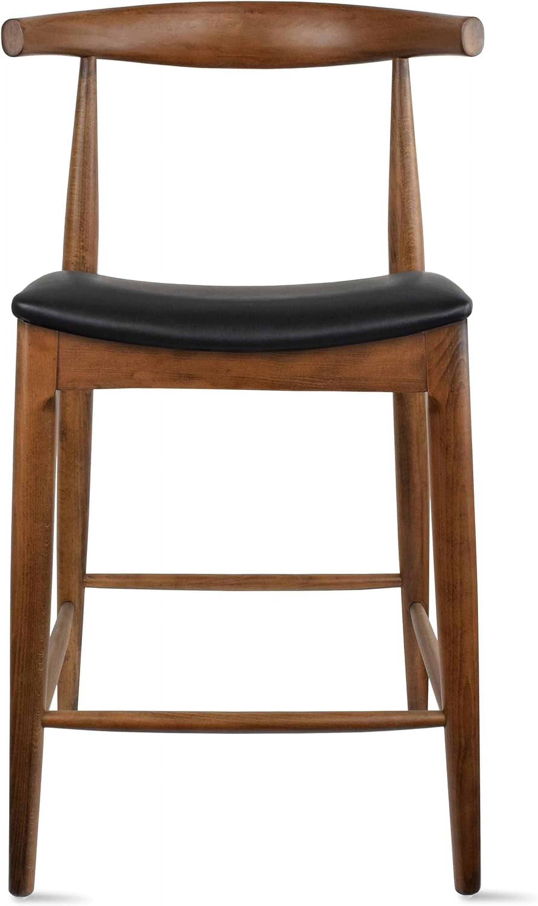 2xhome Elbow Countertop Height Bar Stool Wood Frame Bar Stools with ...